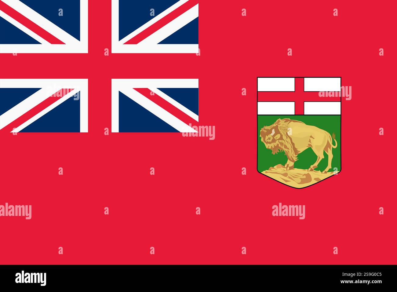 Manitoba Canada flag background illustration Stock Photo - Alamy