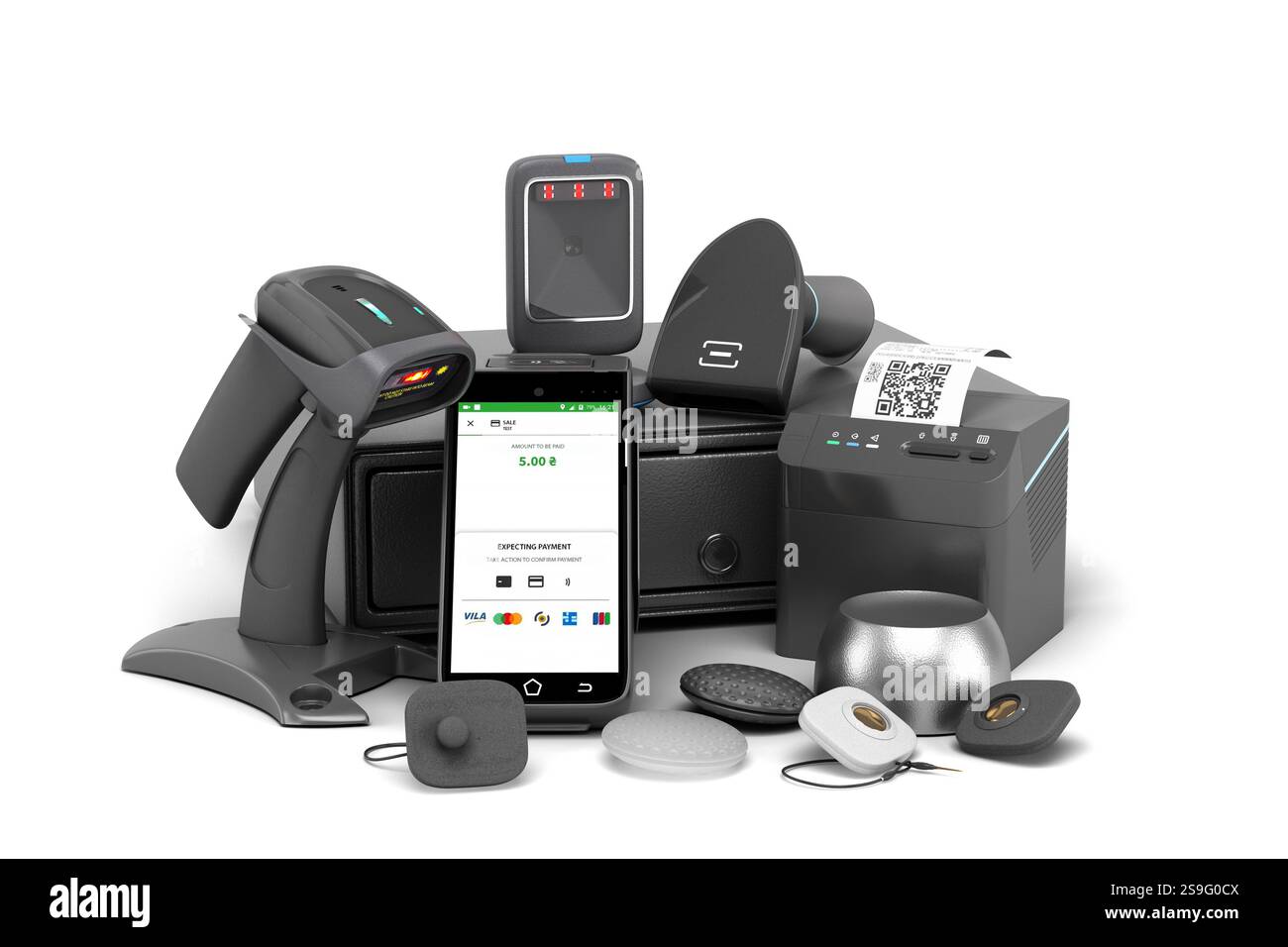 equipment for a store or restaurant cash register with necessary ...