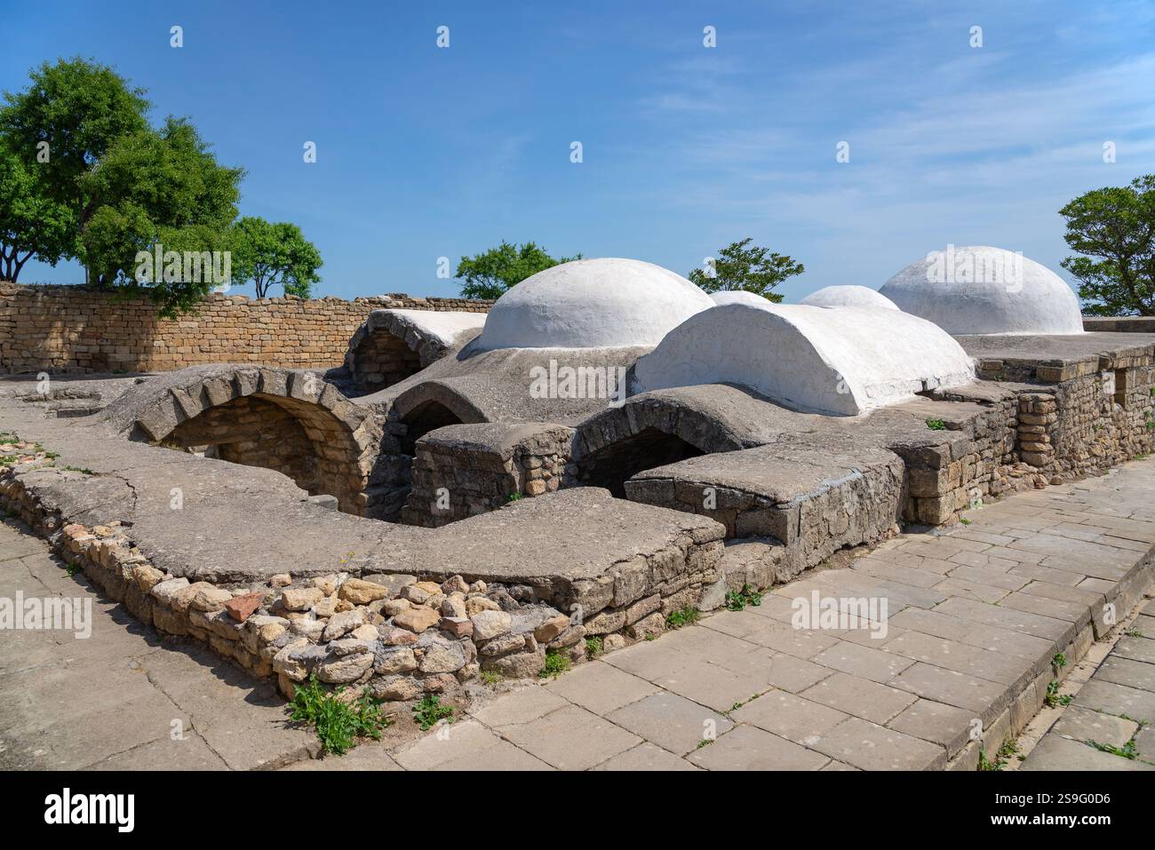 DERBENT, RUSSIA - May 09, 2024: Ancient Khan’s Bath in the fortress of ...
