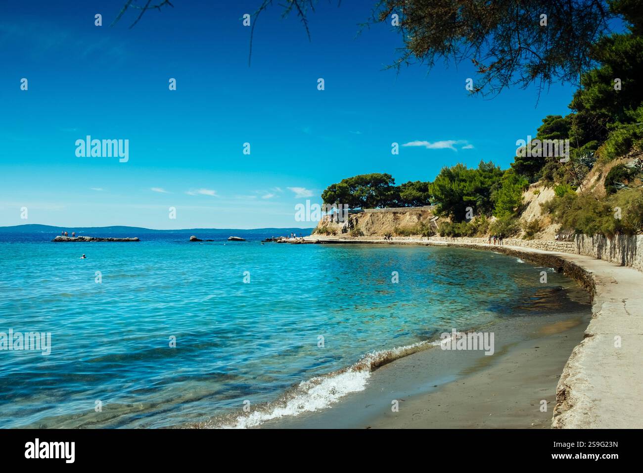Uvala Firule beach, Split, Croatia Stock Photo - Alamy