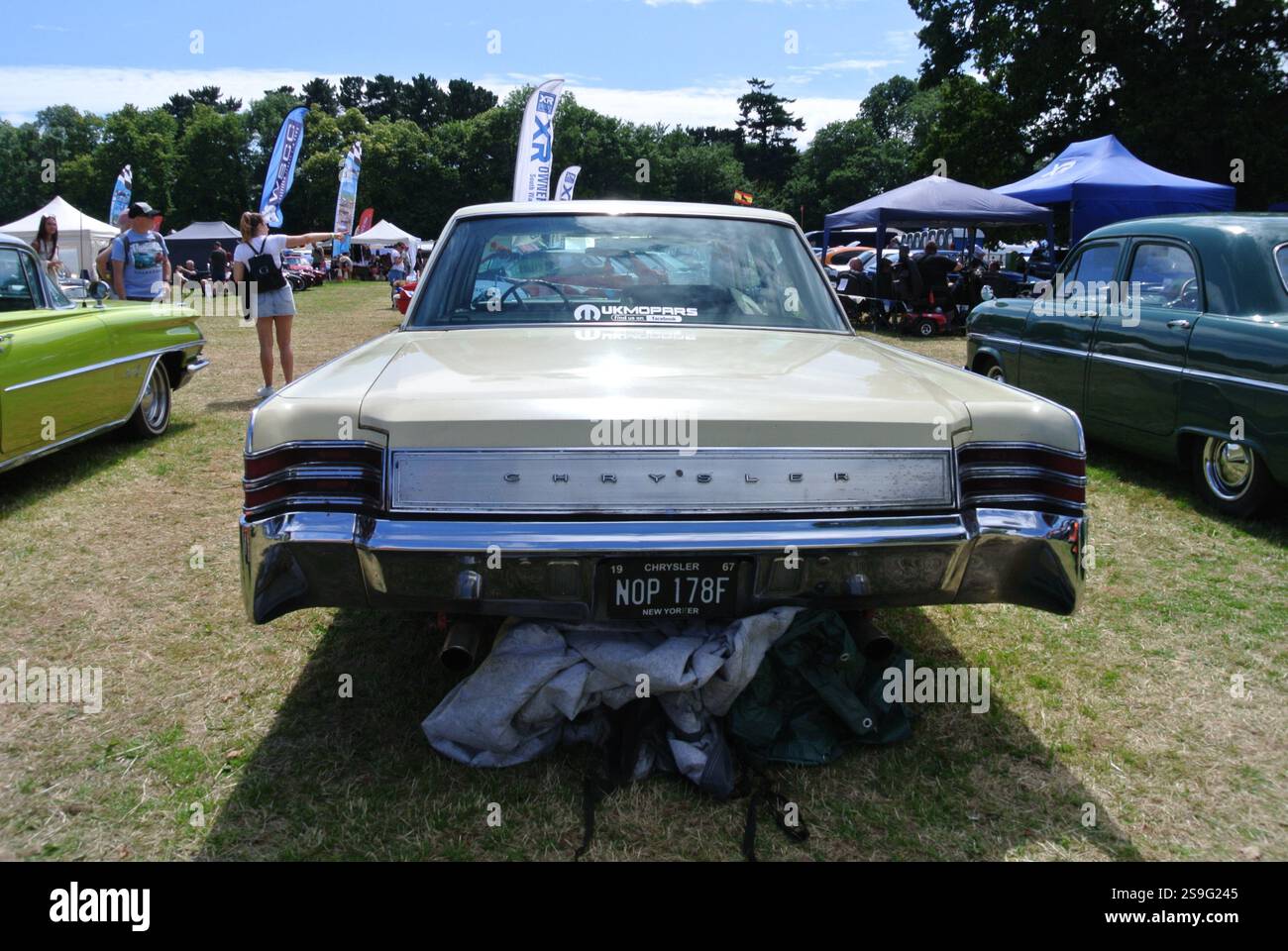 A 1967 Chrysler New Yorker parked on display at the 49th Historic ...