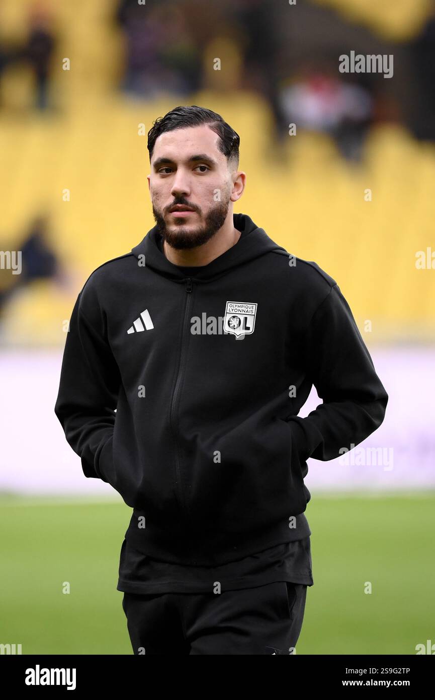 France. 26th Jan, 2025. 18 Rayan CHERKI (ol) during the Ligue 1 ...