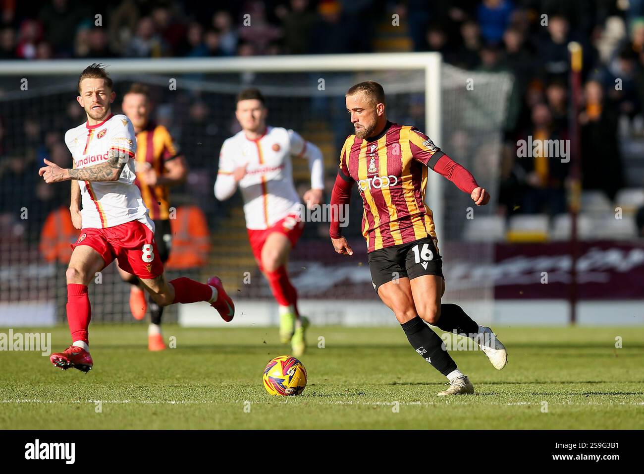 The University of Bradford Stadium, Bradford, England - 25th January ...