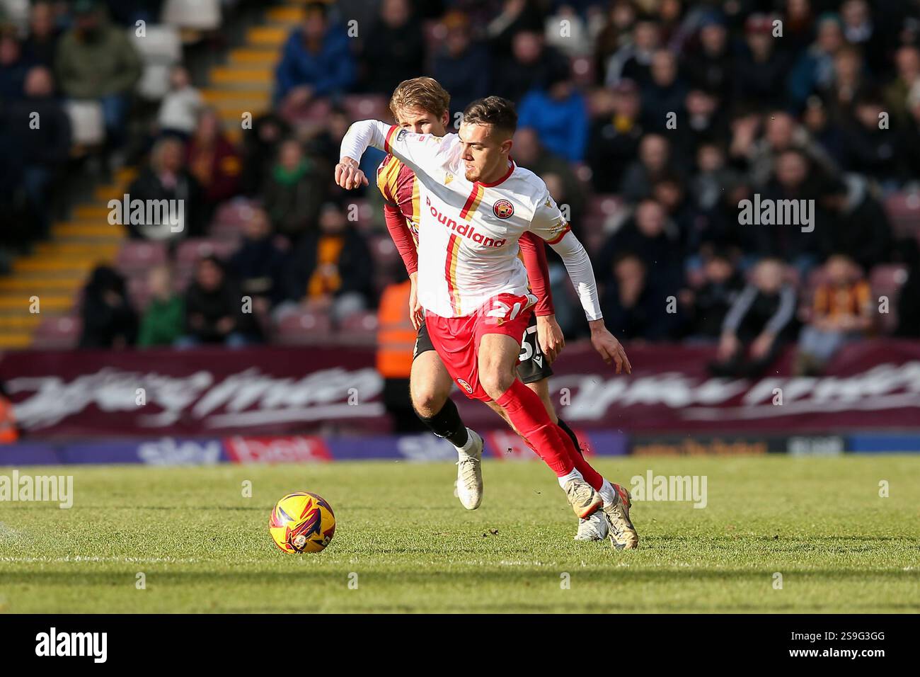 The University of Bradford Stadium, Bradford, England - 25th January ...