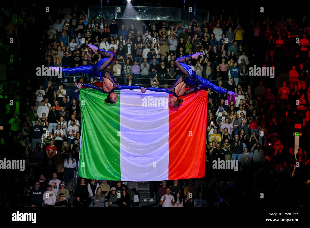 Italian National Anthem Ceremony during Del Monte Coppa Italia - Final ...