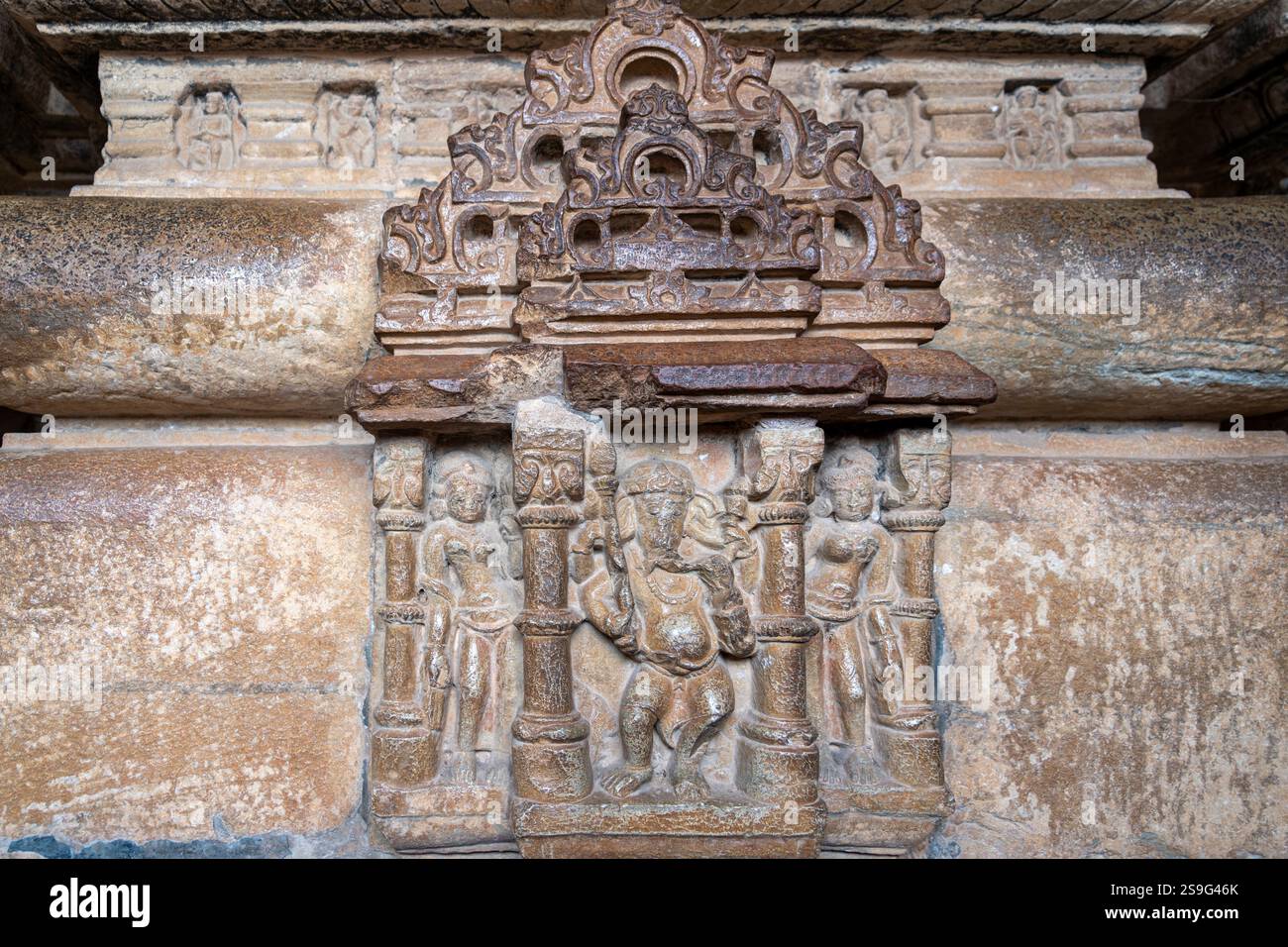 India. Rajasthan. Chittorgarh. Chittor Fort. Bas relief sculpture of ...