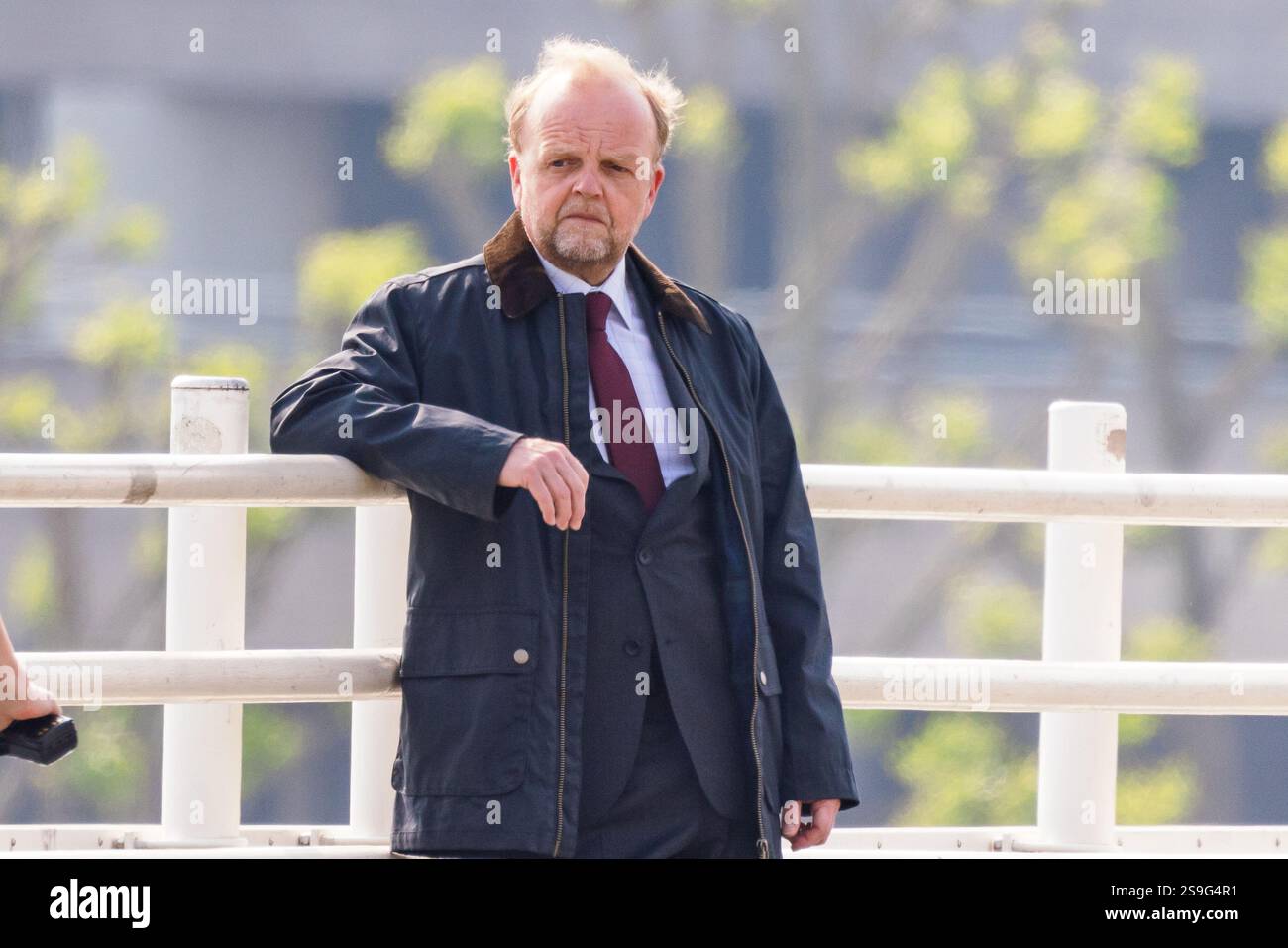 Mr Bates vs The Post Office Filming Stock Photo - Alamy