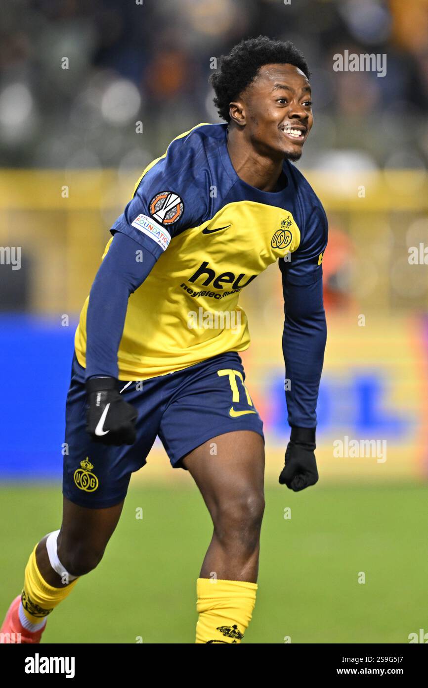 Mohammed Fuseini (77) of Union celebrates during the league phase ...