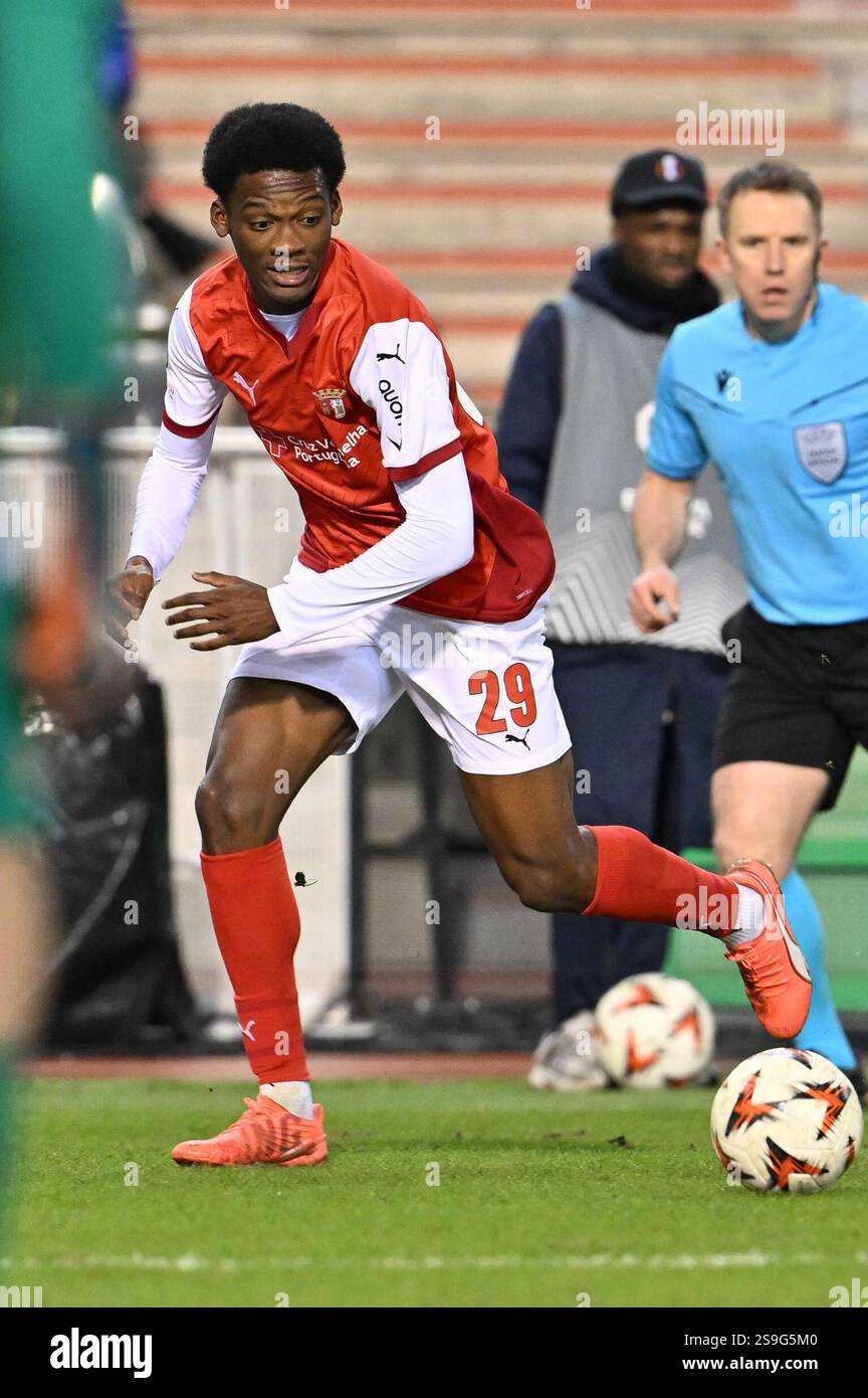 Jean-Baptiste Gorby (29) of Braga pictured during the league phase - matchday 7 game in the Uefa ...