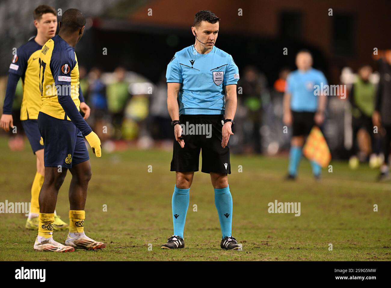 referee Nicholas Walsh pictured during the league phase - matchday 7 ...