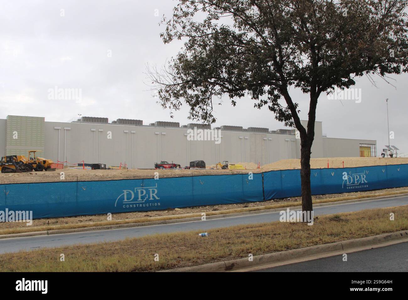 The first of five massive hyperscale data center buildings is under ...