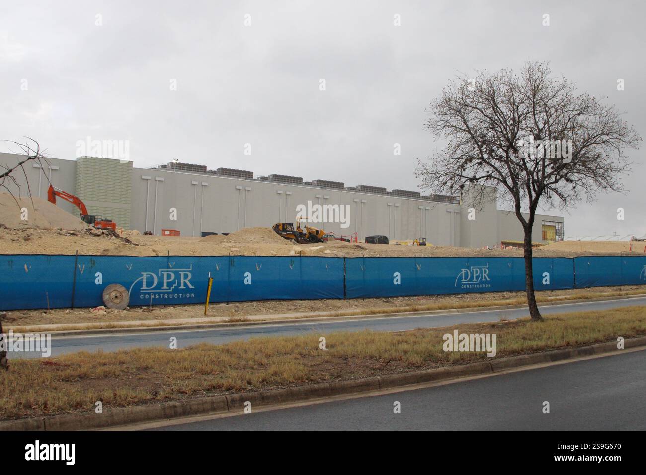 The first of five massive hyperscale data center buildings is under ...