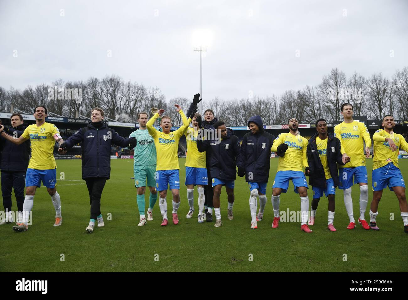 WAALWIJK - RKC celebrates victory during the Dutch Eredivisie match ...