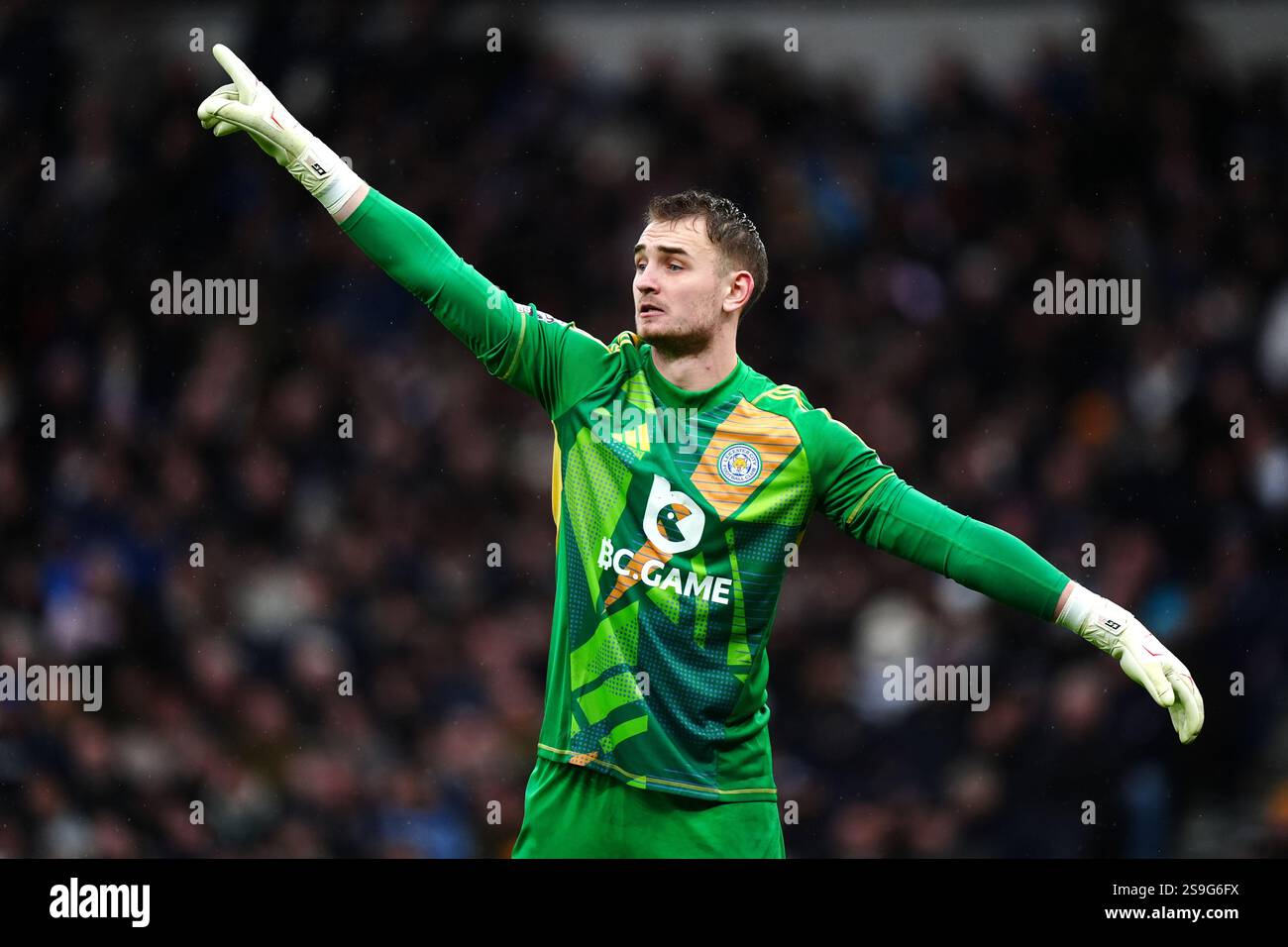 Leicester Ciy goalkeeper Jakub Stolarczyk during the Premier League ...
