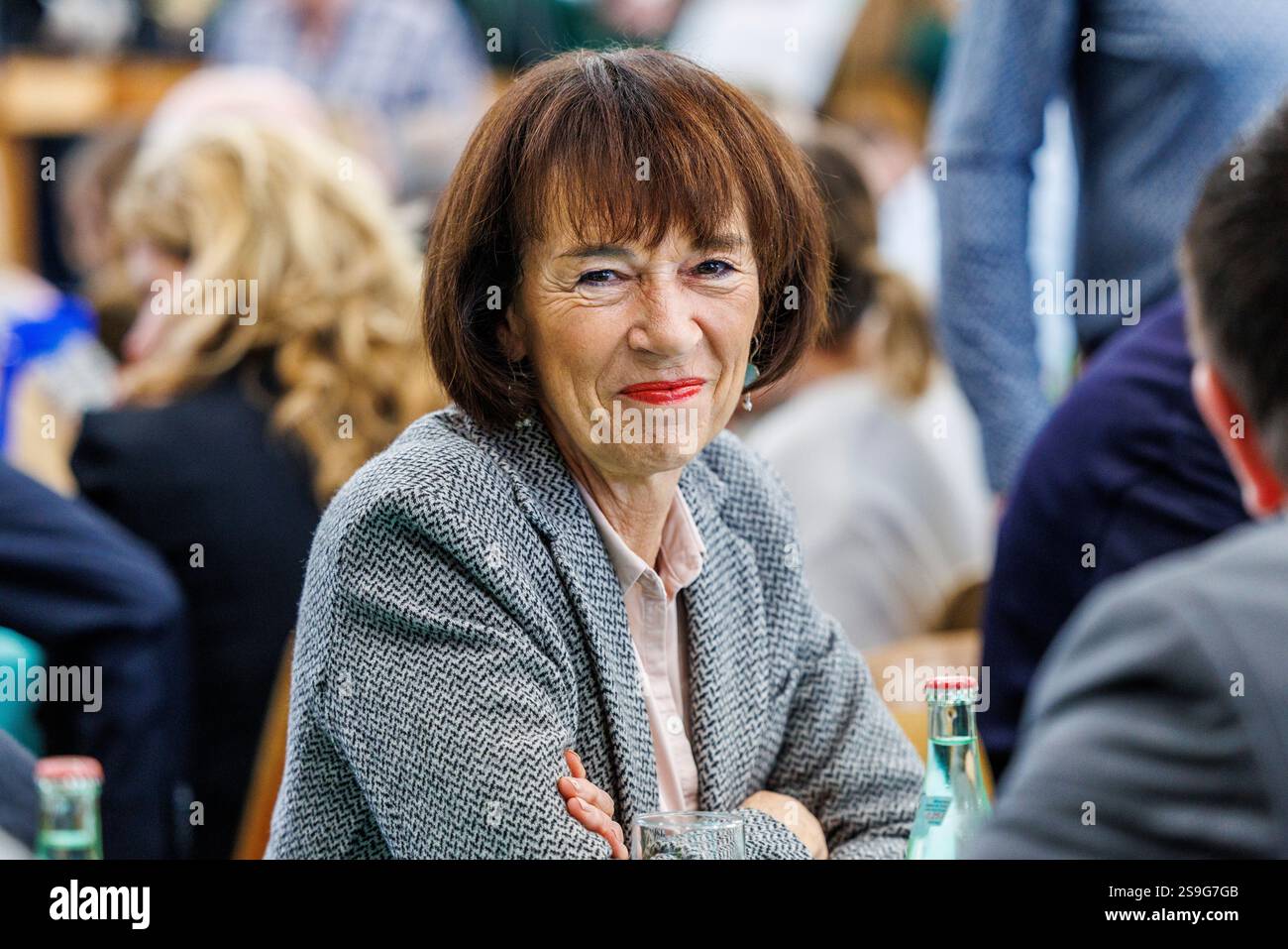 26 January 2025, North Rhine-Westphalia, Menden: Charlotte Merz, wife ...