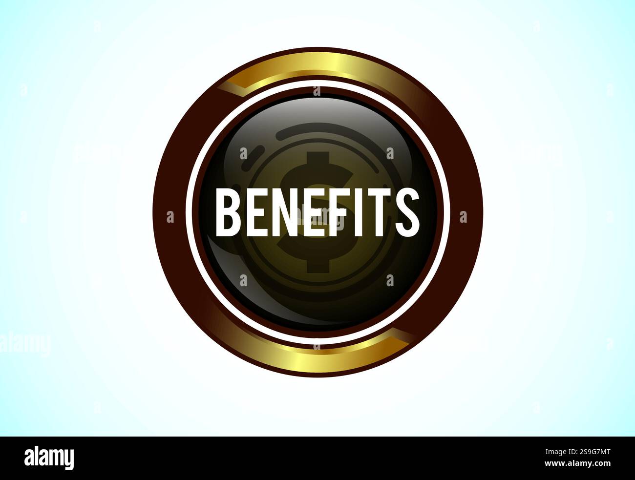 Benefits icon design illustration. Benefits button for mobile app, and ...