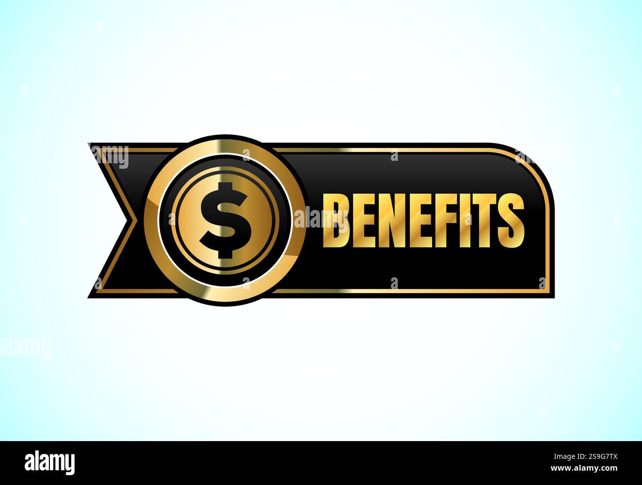 Benefits icon design illustration. Benefits button for mobile app, and ...