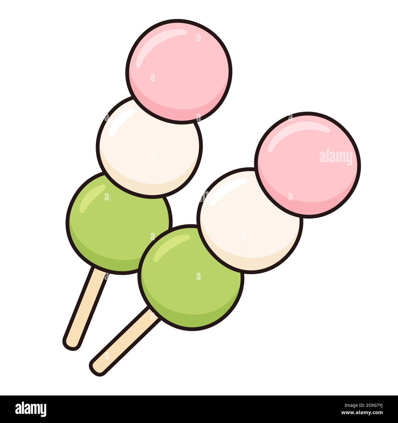 Sweet rice ball Stock Vector Images - Alamy