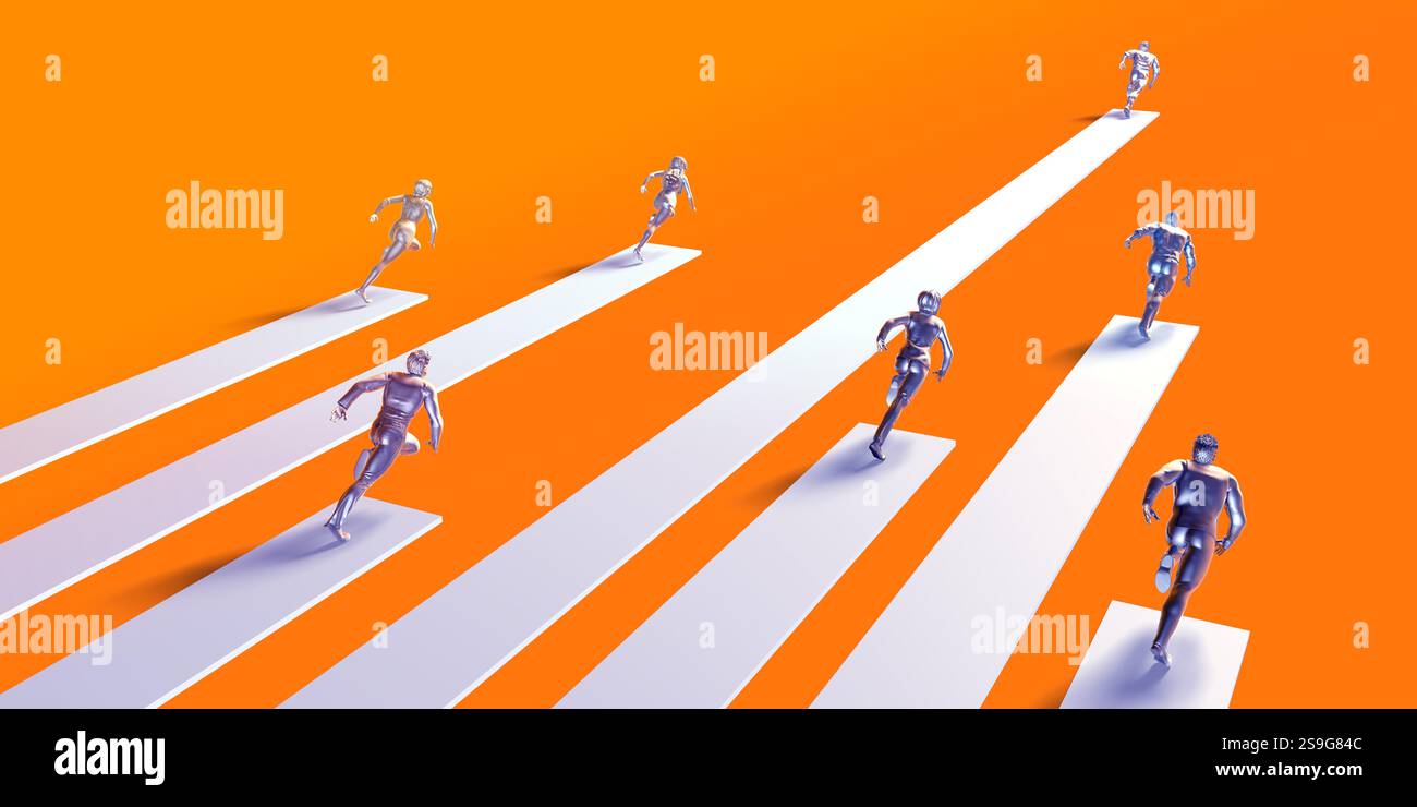 Sales Growth Chart with Successful Sales Person Concept Stock Photo - Alamy