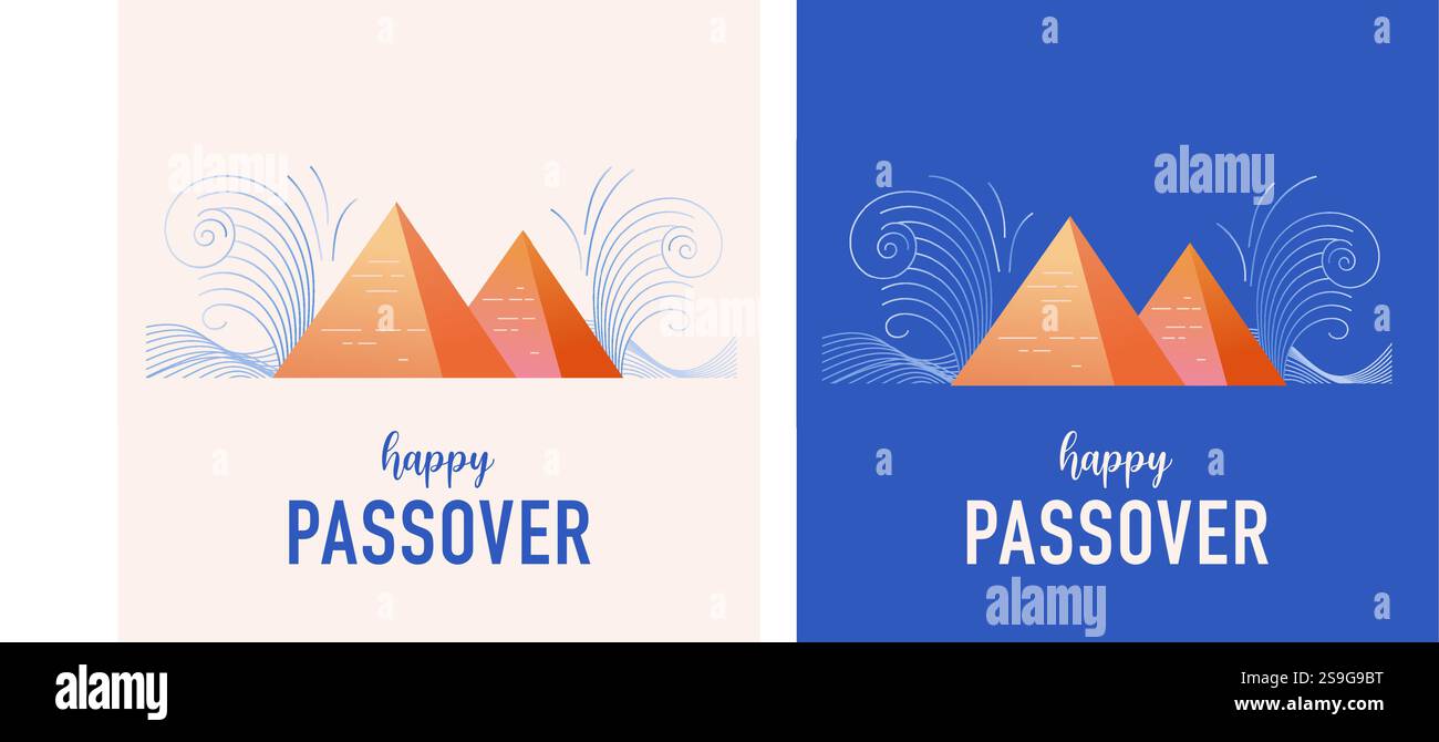 Happy Passover vertical backgrounds, cards, banner and poster design ...