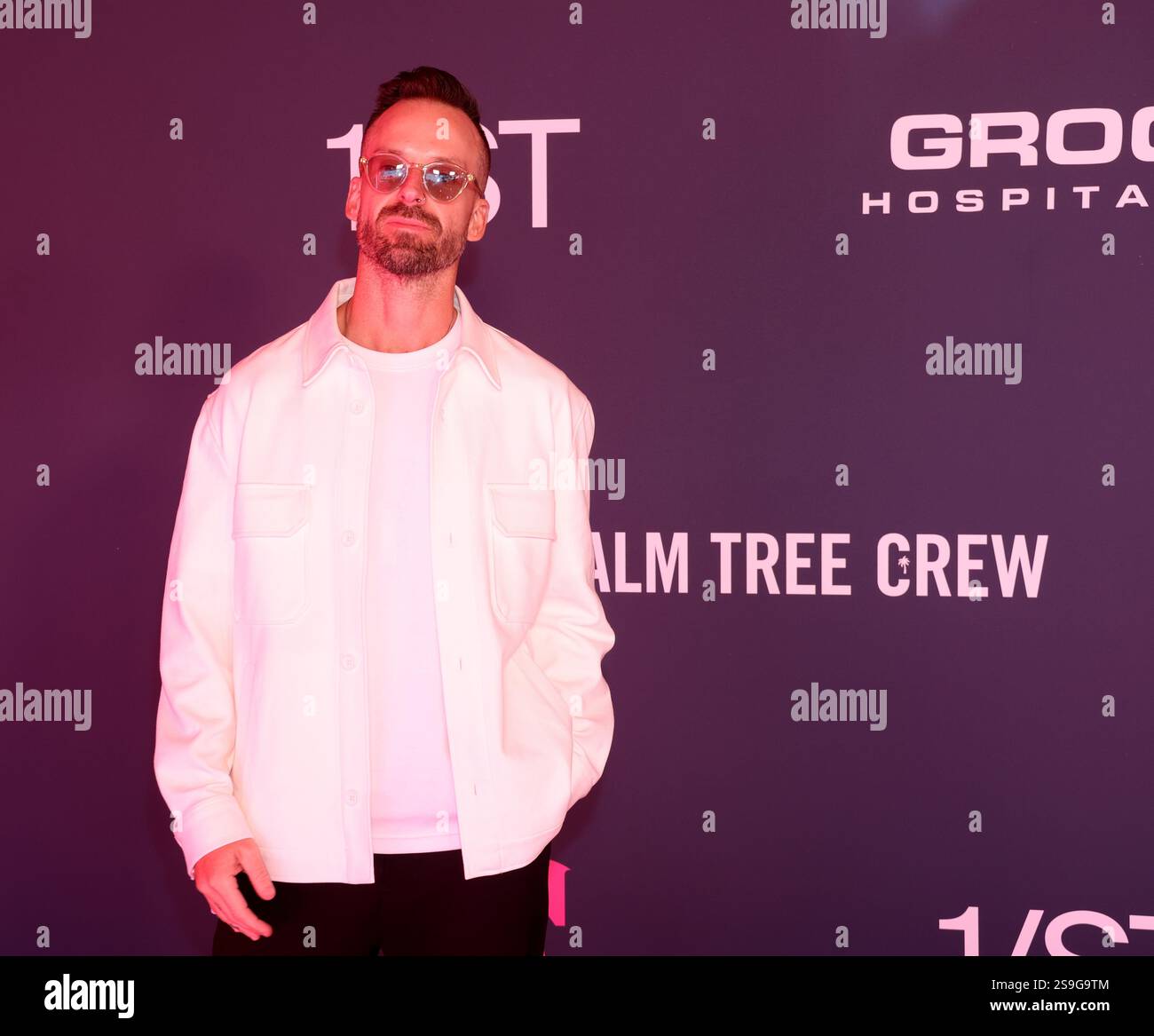 HALLANDALE, FLORIDA - JANUARY 25: Jon George, Rufus Du Sol attends ...