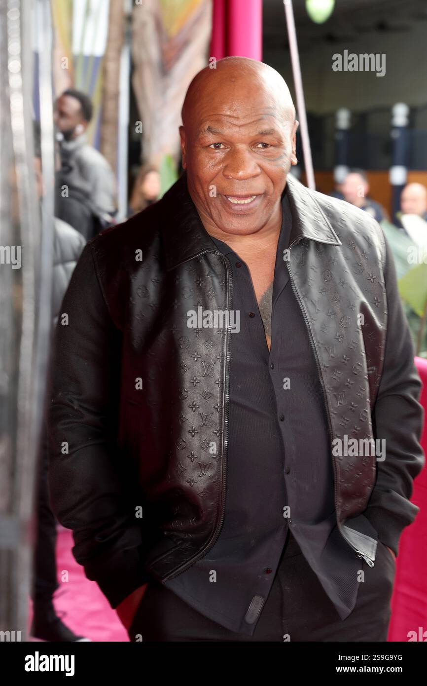 HALLANDALE, FLORIDA - JANUARY 25: Mike Tyson attends Pegasus World Cup ...