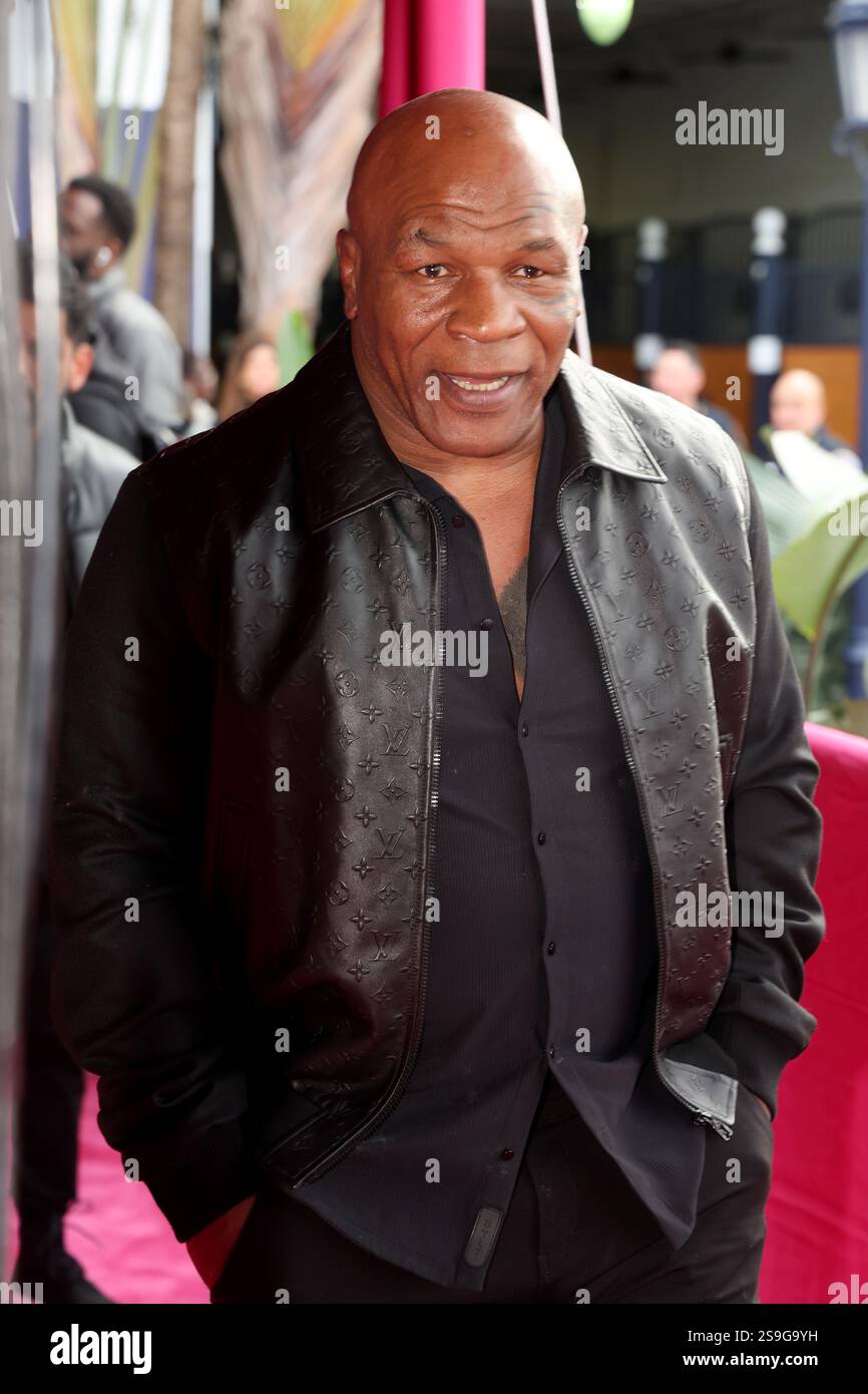 HALLANDALE, FLORIDA - JANUARY 25: Mike Tyson attends Pegasus World Cup ...