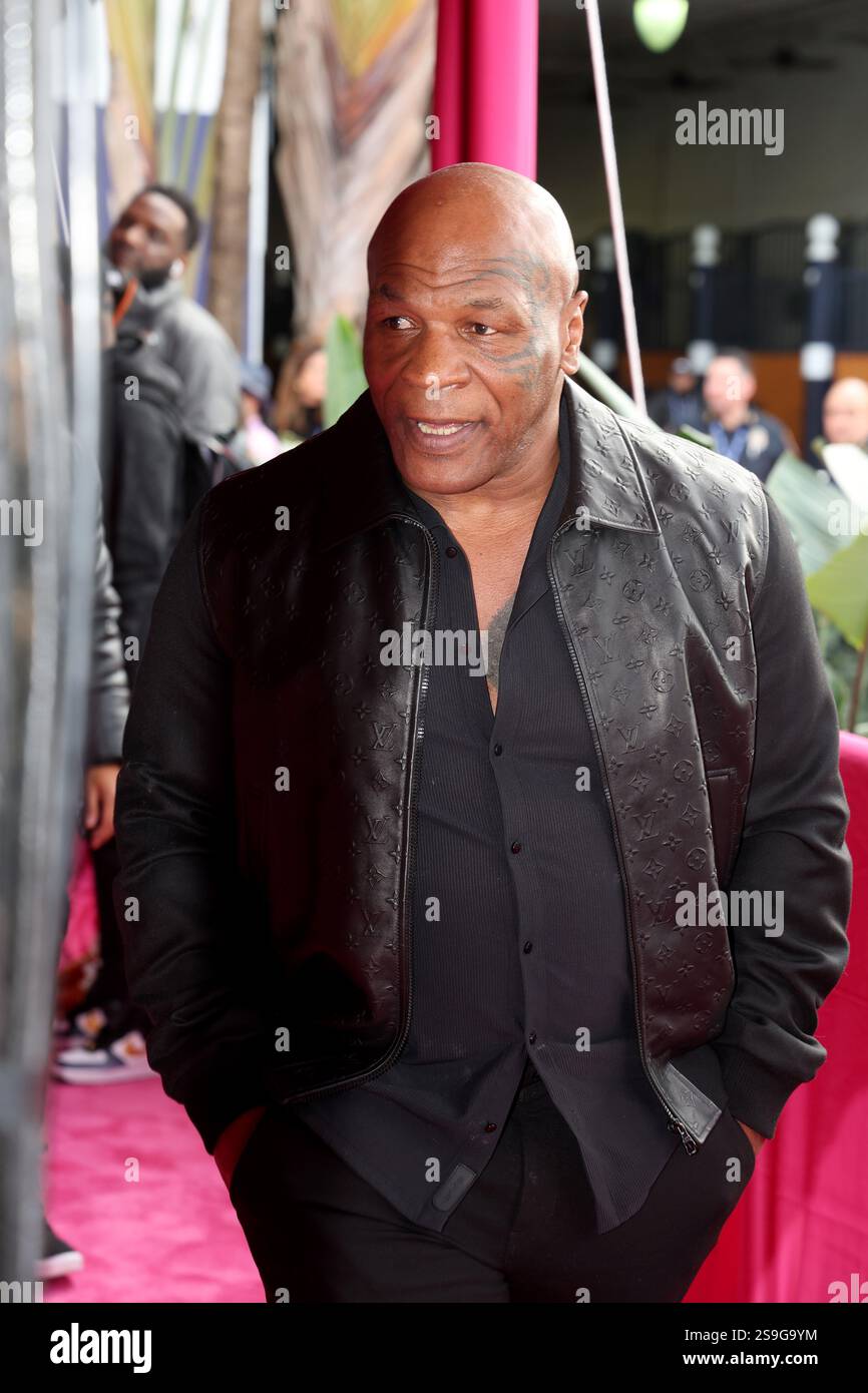 HALLANDALE, FLORIDA - JANUARY 25: Mike Tyson attends Pegasus World Cup ...