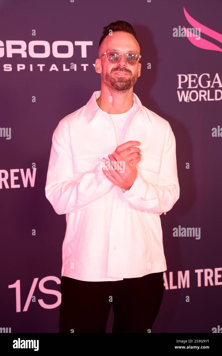 HALLANDALE, FLORIDA - JANUARY 25: Jon George, Rufus Du Sol attends ...