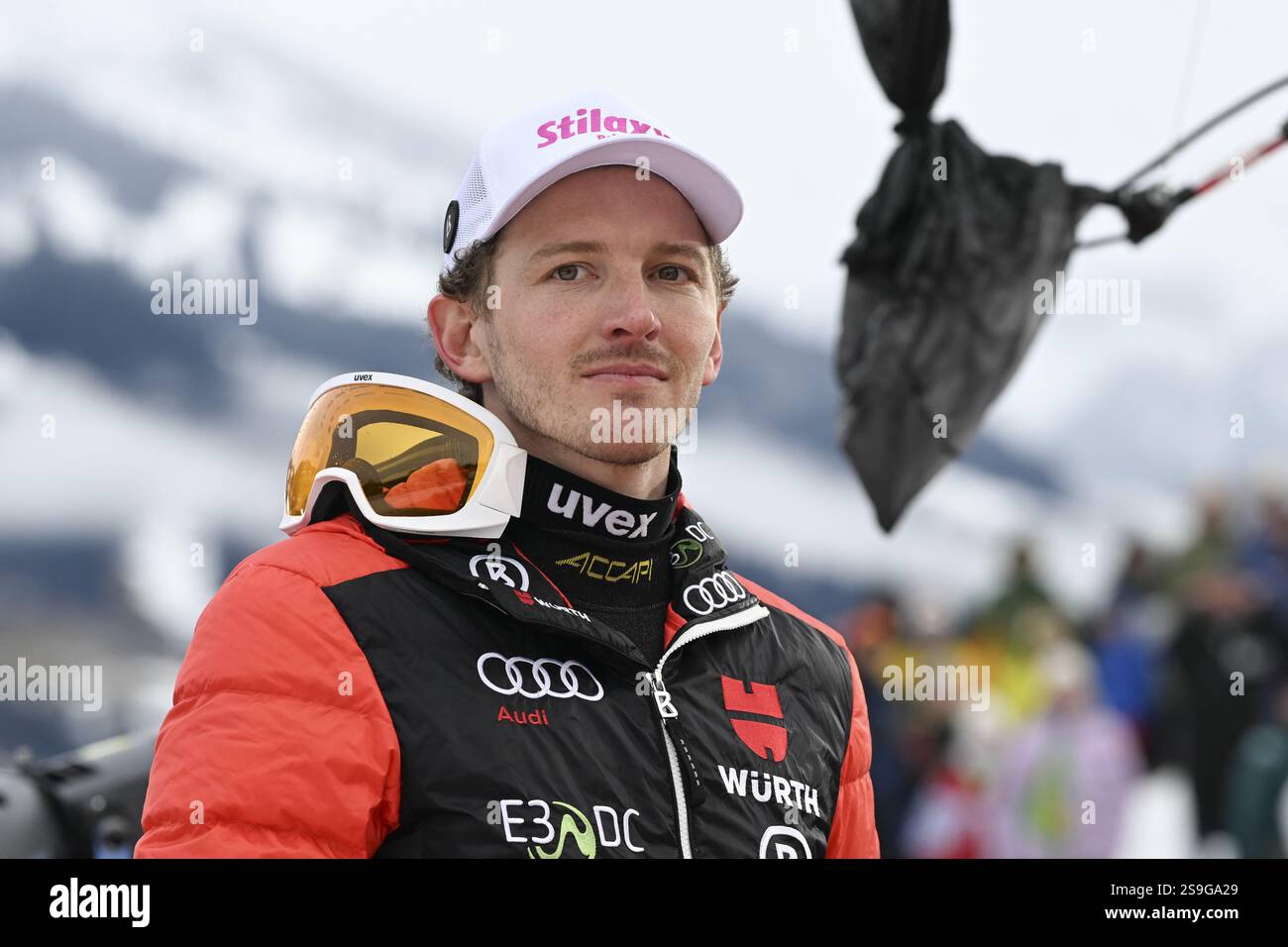 KITZBUEHEL , AUSTRIA - JANUARY 26: Linus Strasser of Germany during the ...