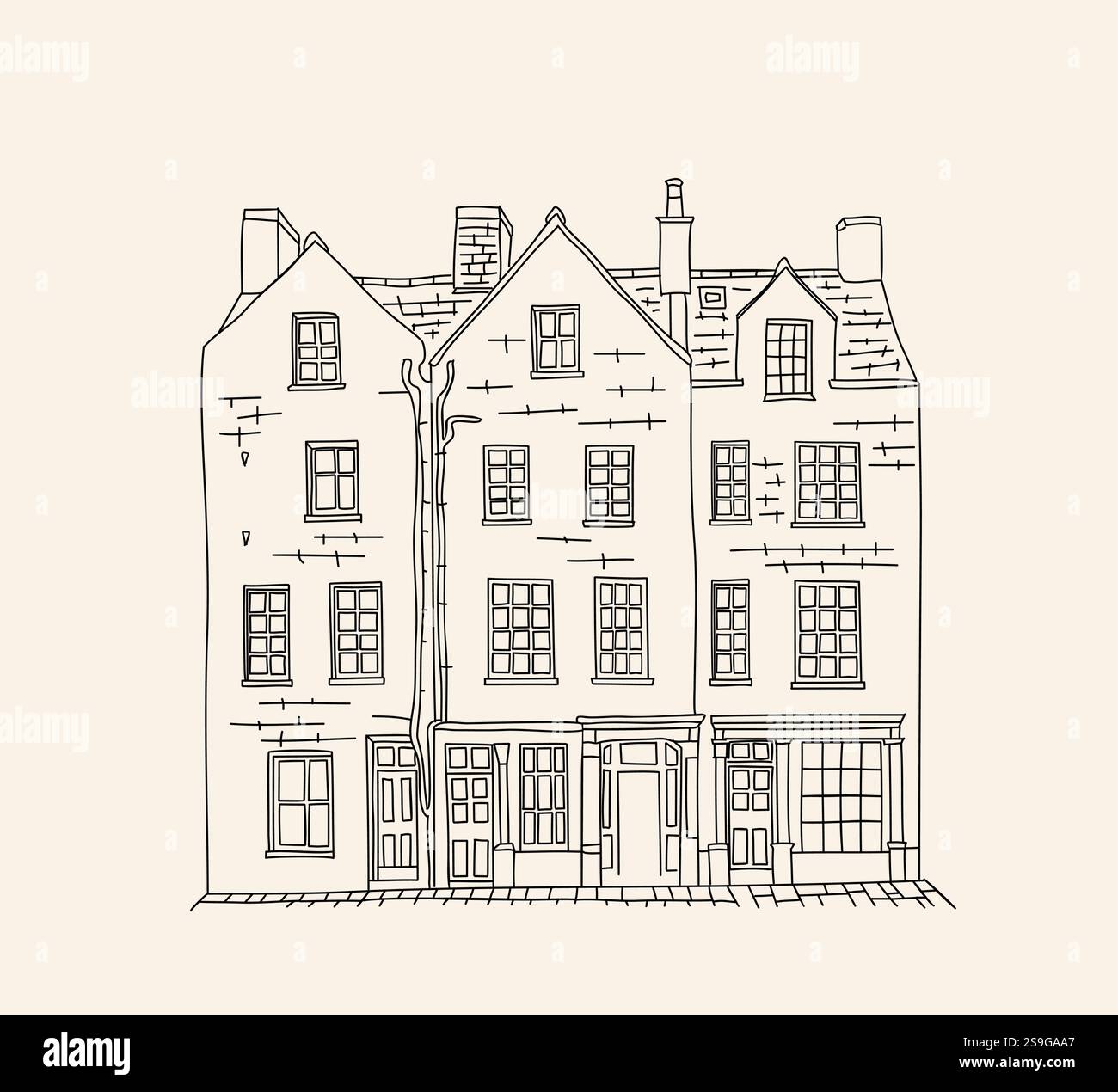 House with roof windows Stock Vector Images - Alamy