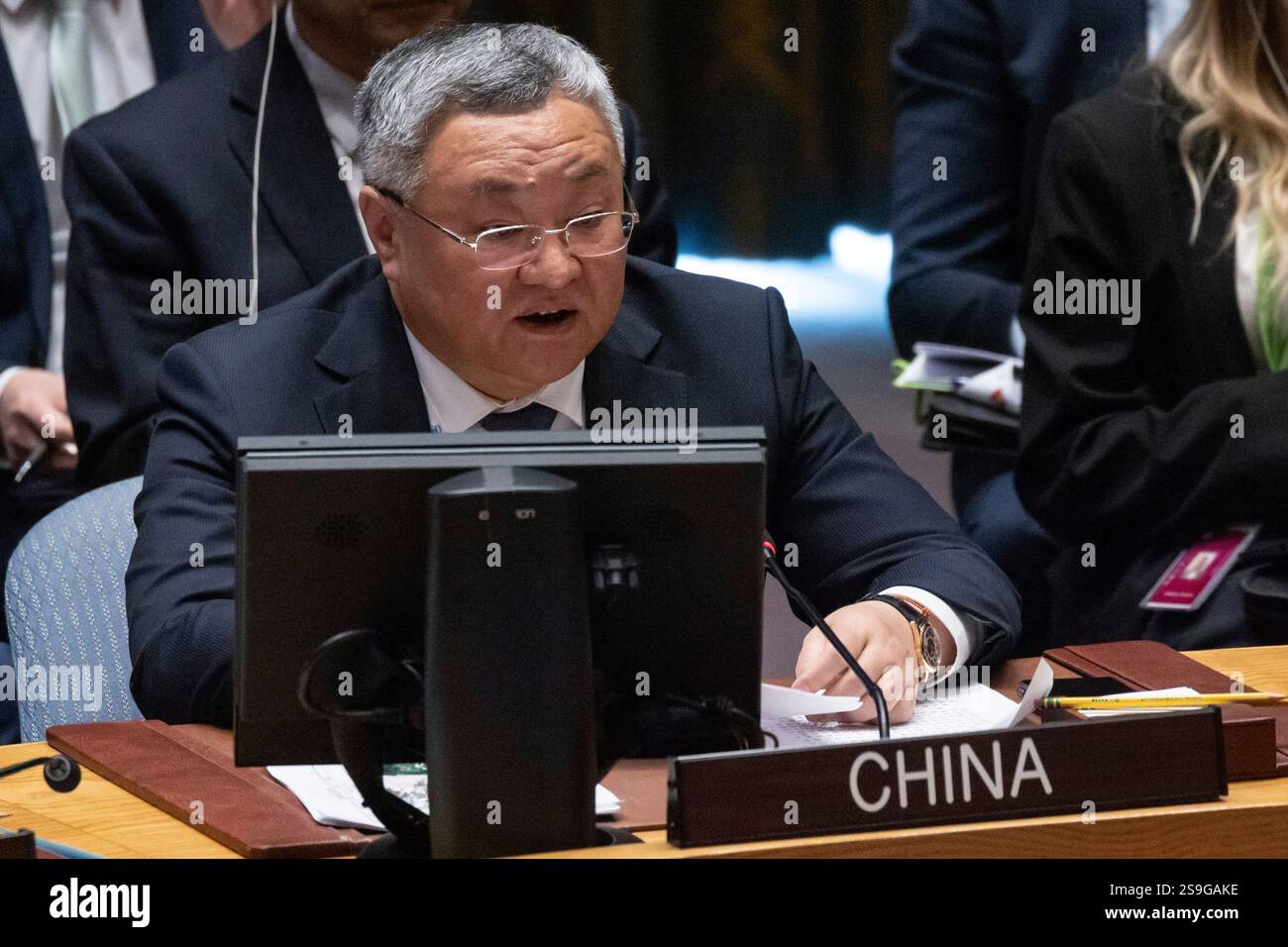 China's Permanent Representative to the United Nations Fu Cong speaks ...