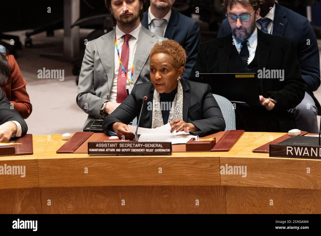 New York, NY, 26 January 2025: Joyce Msuya, Assistant Secretary-General ...