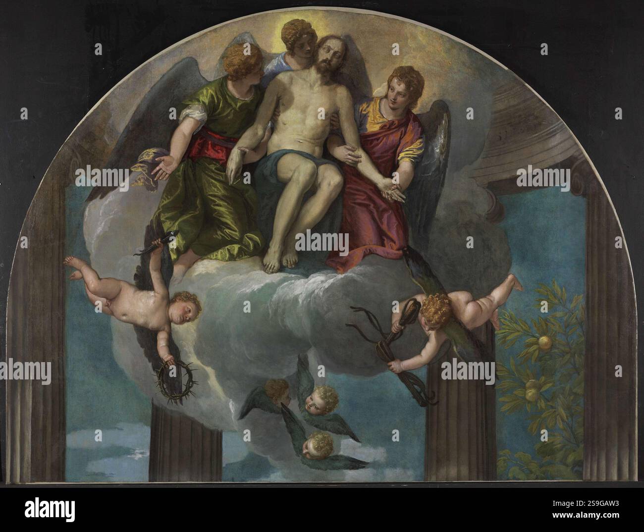 The Petrobelli Altarpiece is an oil painting on canvas of c. 1563 by Paolo Veronese, the ...