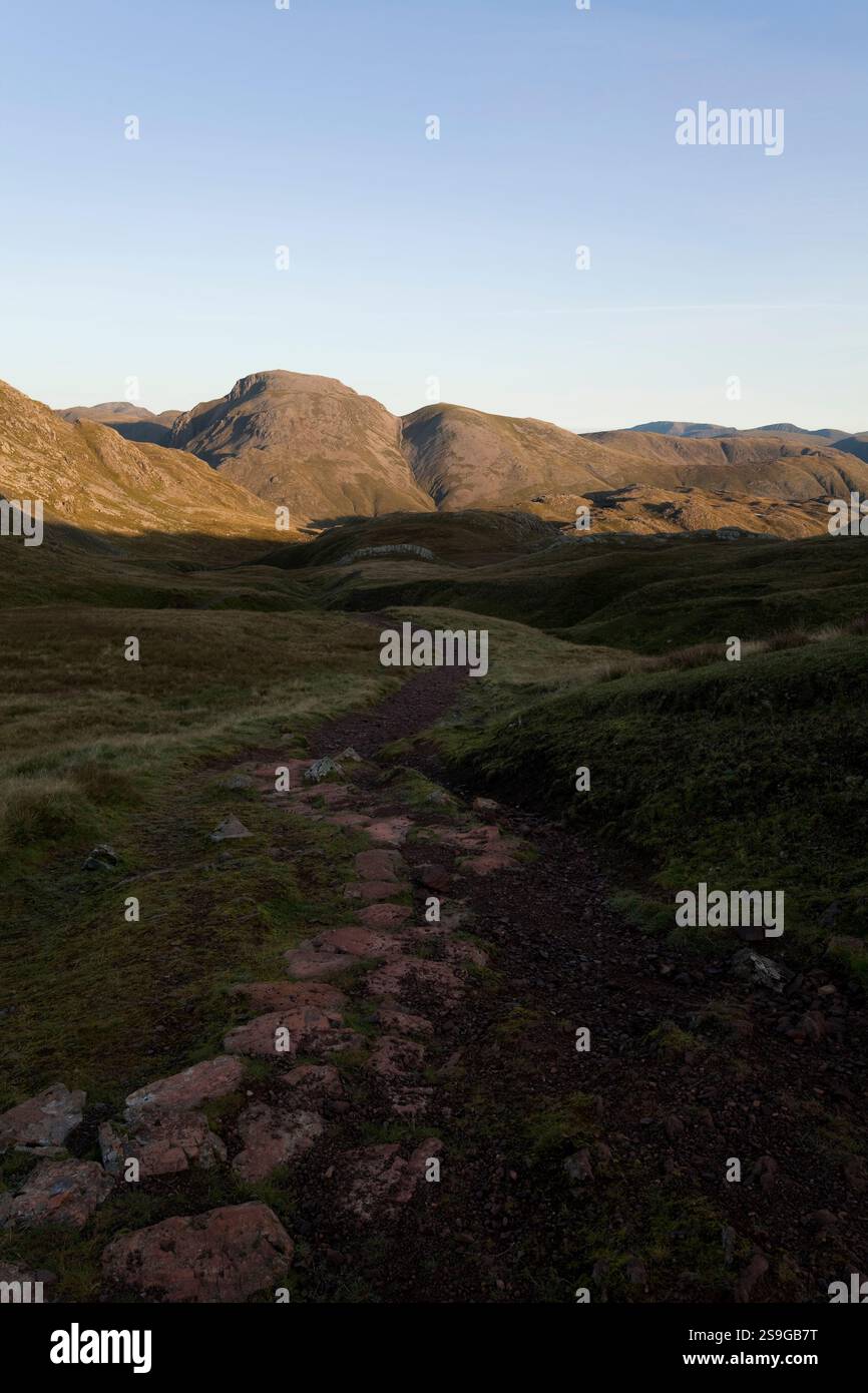 A view of Green Gable and Great Gable from Esk Hause, in the English ...