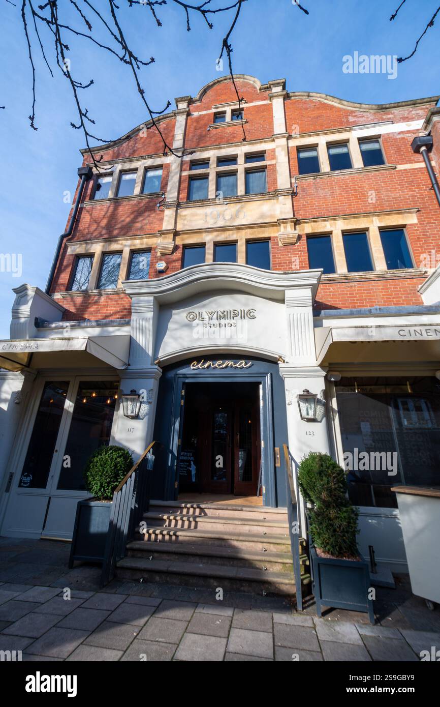 Olympic Studios, now a cinema, on Church Road, Barnes, London Borough of Richmond, England, UK ...