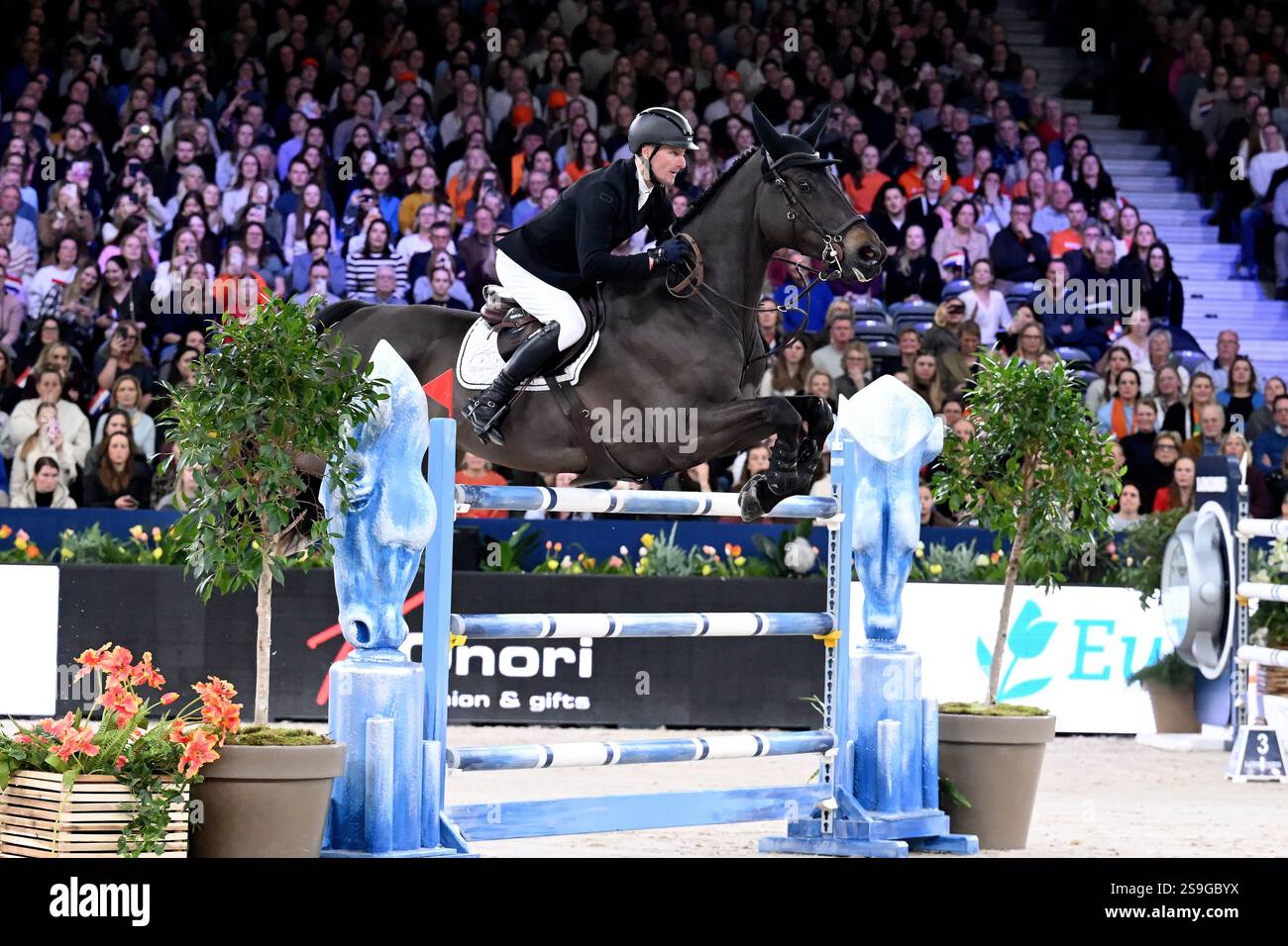 AMSTERDAM - Michael Greeve on Denver during the FEI World Cup show ...