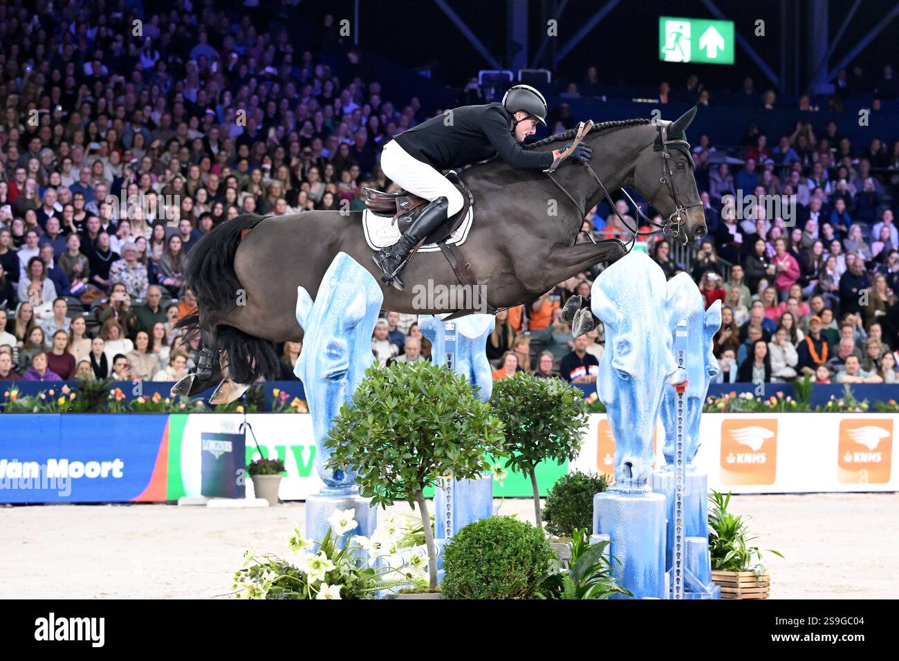 AMSTERDAM - Michael Greeve on Denver during the FEI World Cup show ...