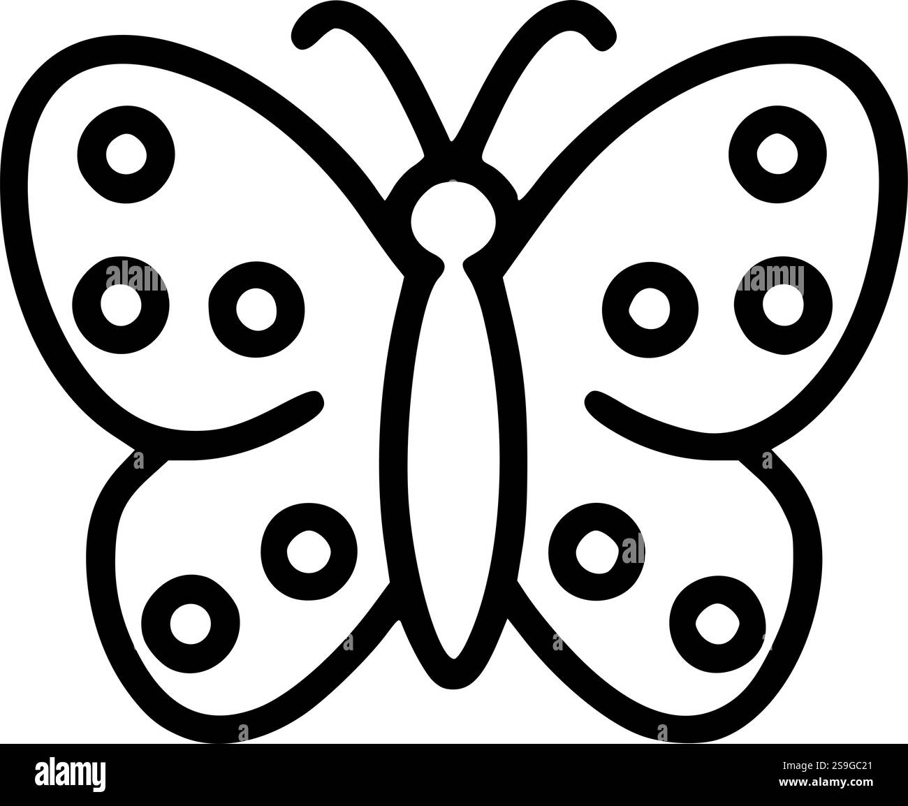 Butterfly silhouette perfect for spring crafts, garden-themed designs ...
