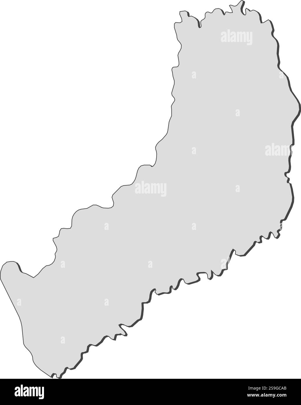 Map of Misiones, a province of Argentina Stock Vector Image & Art - Alamy