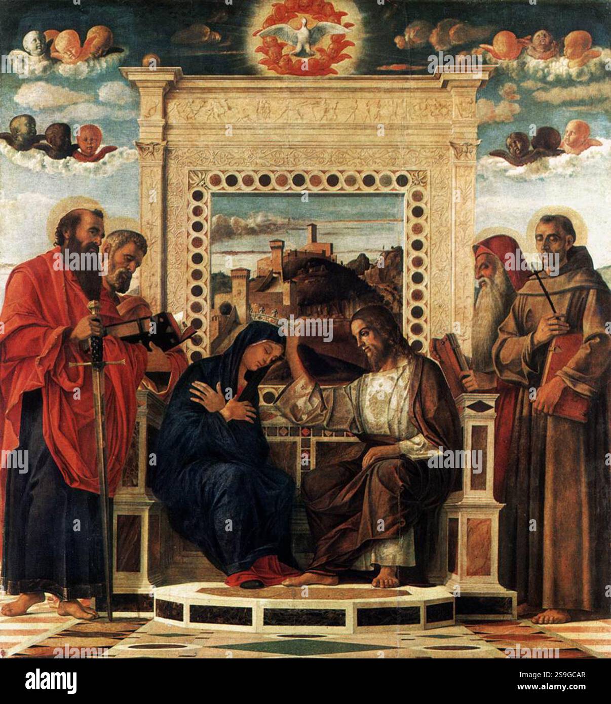 Coronation of the Virgin Giovanni Bellini - The Pesaro Altarpiece ...