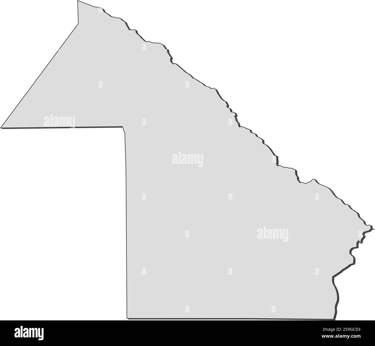 Map of Chaco, a province of Argentina Stock Vector Image & Art - Alamy