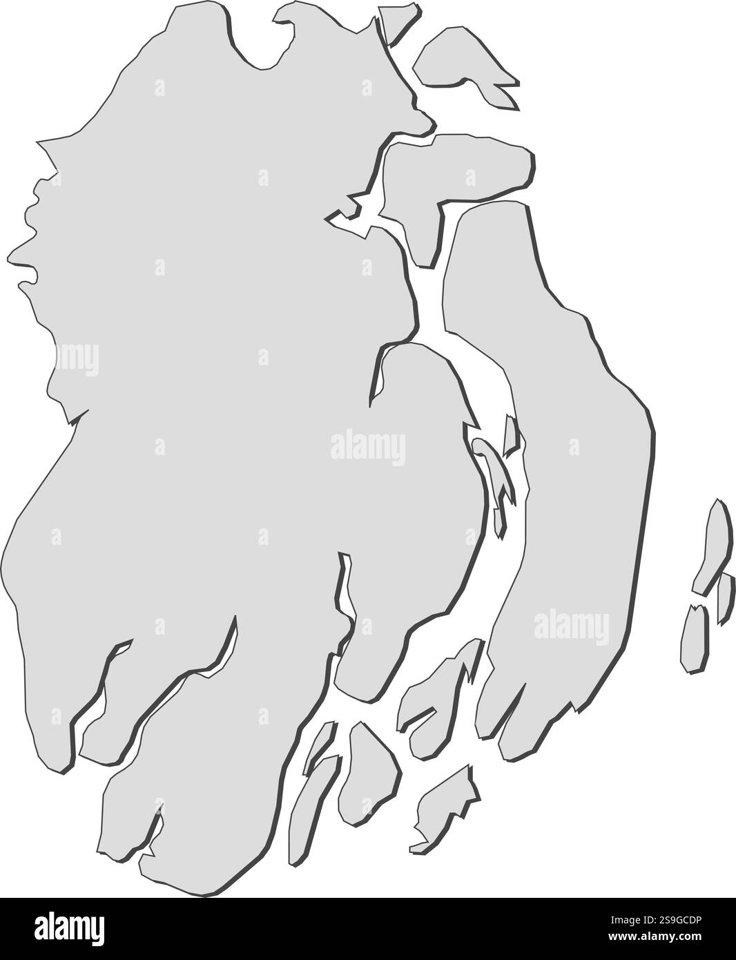 Map of Barisal, a province of Bangladesh Stock Vector Image & Art - Alamy