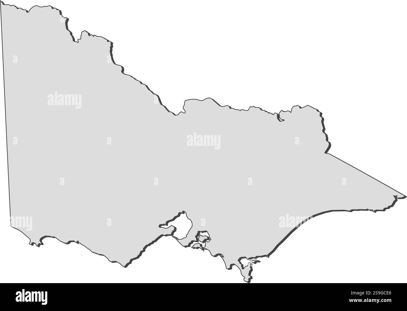 Map victoria province australia Stock Vector Images - Alamy