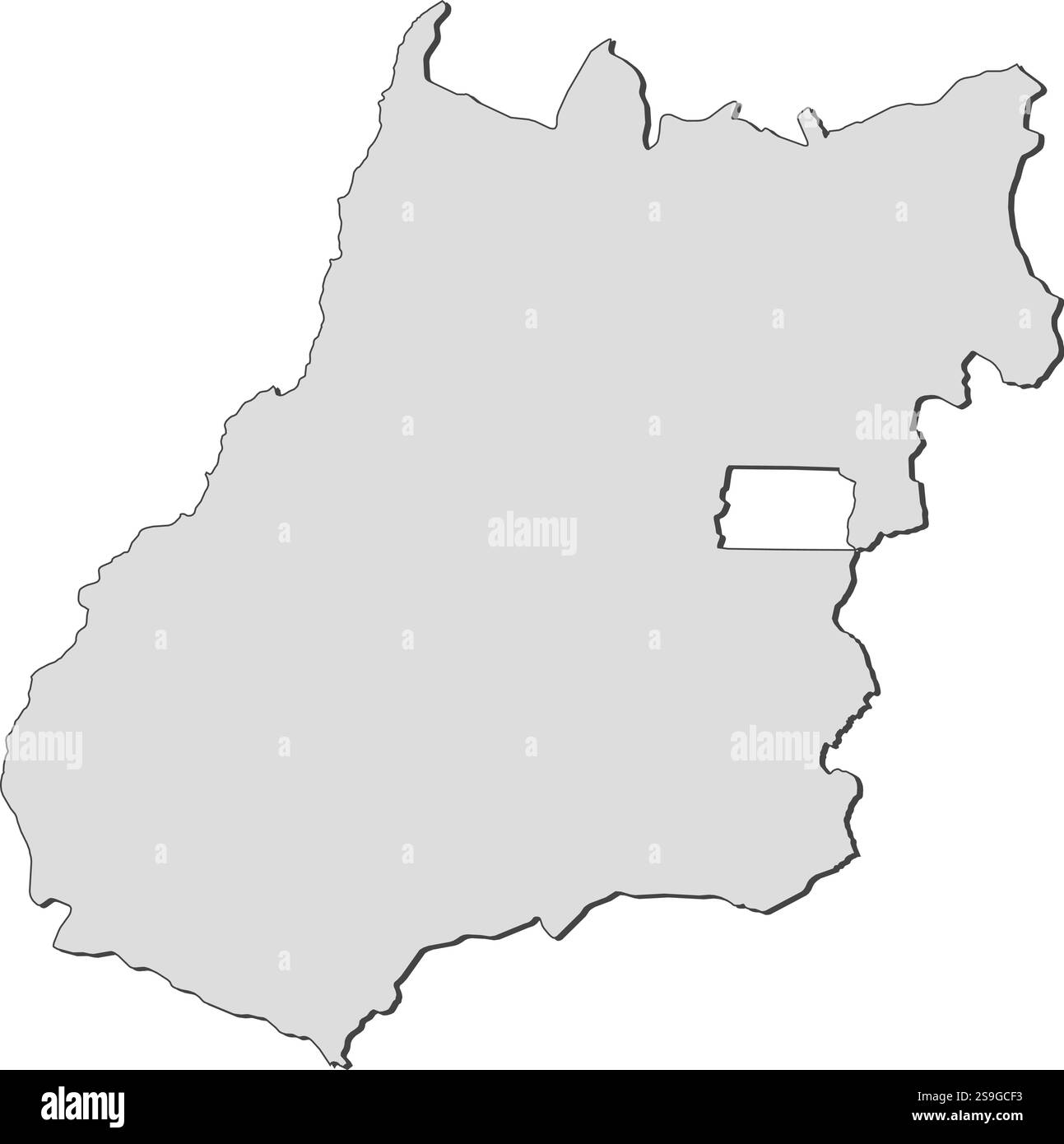 Map of Goiás, a province of Brazil Stock Vector Image & Art - Alamy