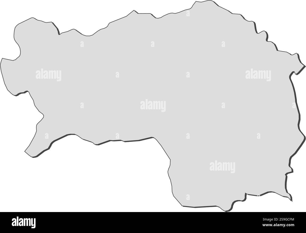 Map of Styria, a province of Austria Stock Vector Image & Art - Alamy