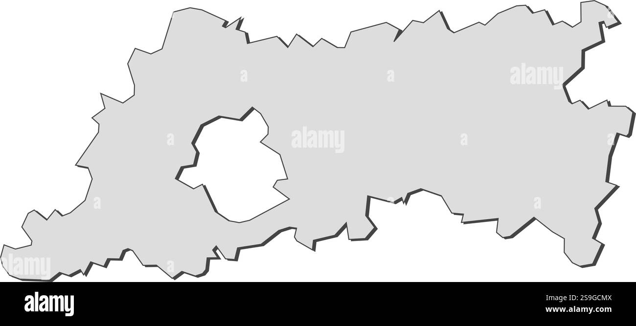Map of Flemish Brabant, a province of Belgium Stock Vector Image & Art ...