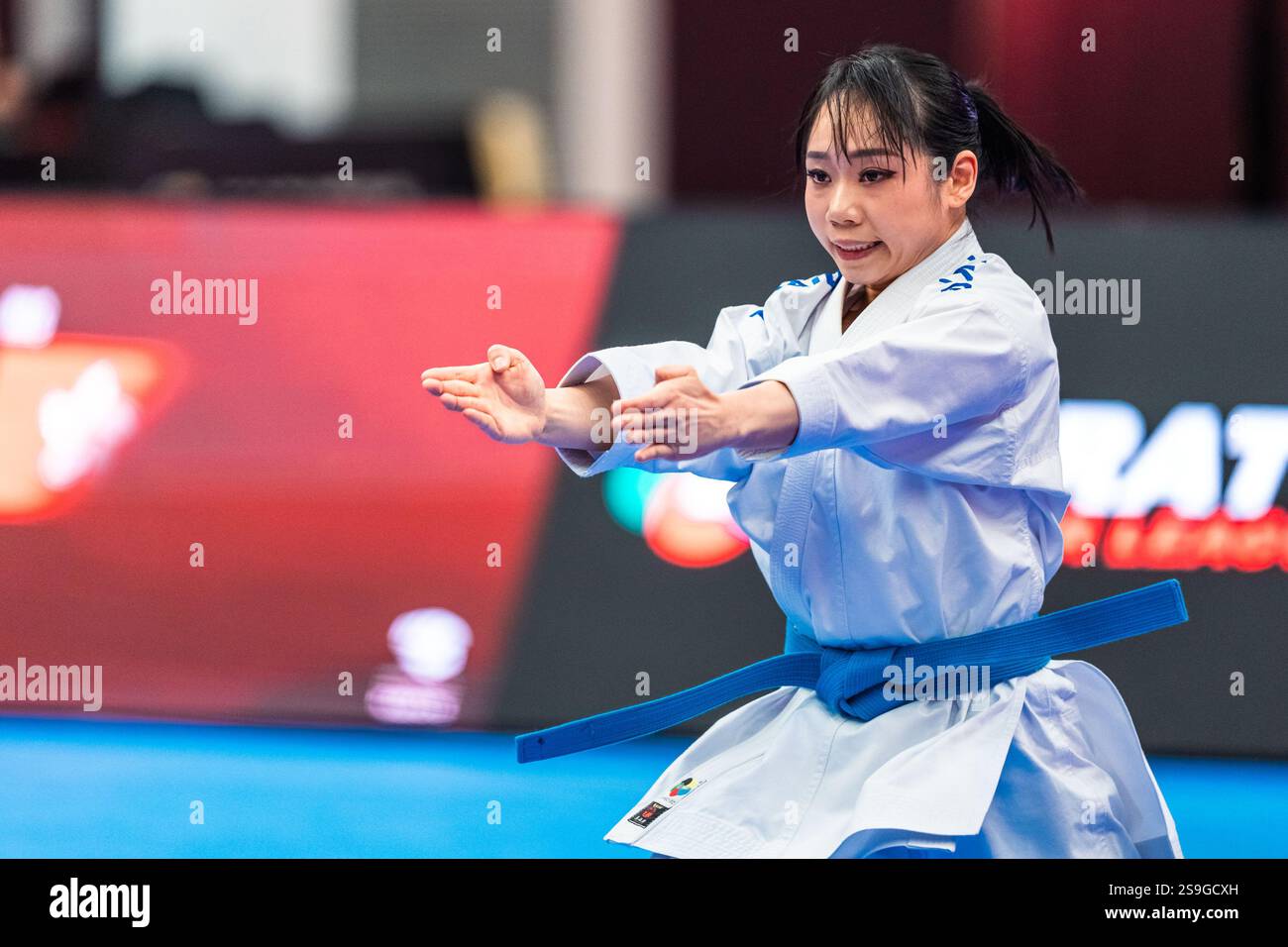 Grace Lau Mo Sheung (HKG) Female Kata Final during the Paris Open ...
