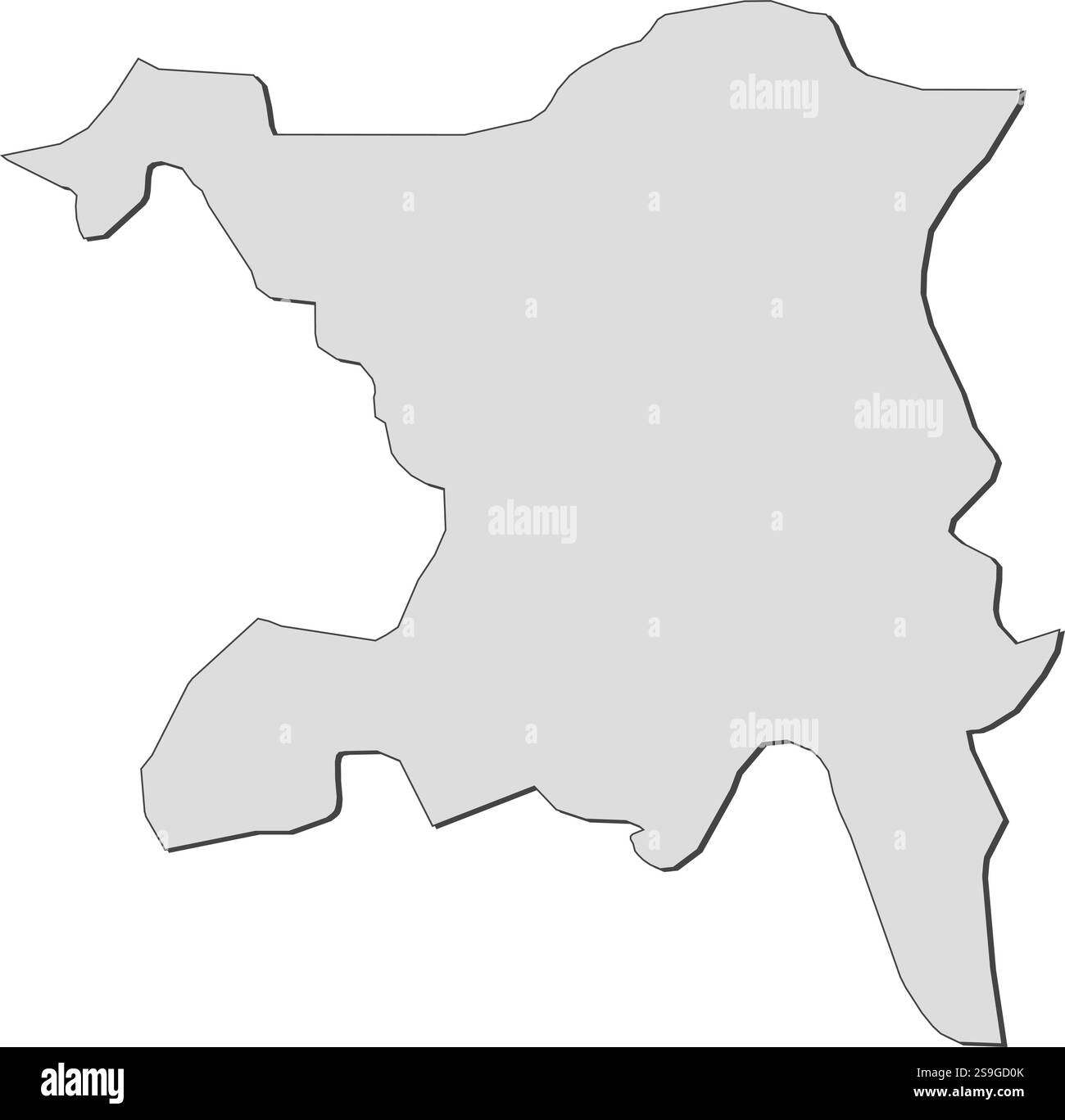Aargau outline map hi-res stock photography and images - Alamy
