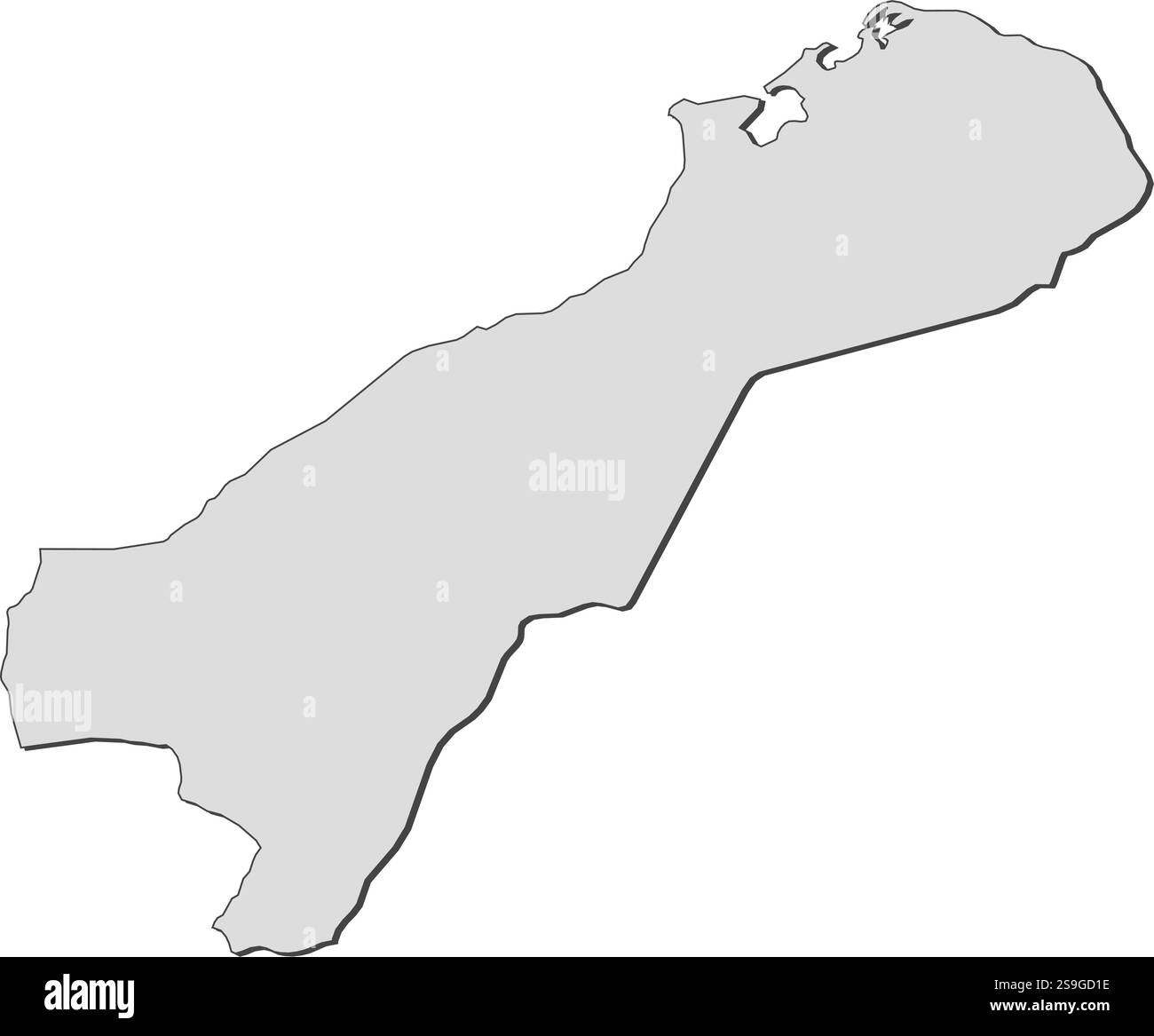 Map of La Guajira , a province of Colombia Stock Vector Image & Art - Alamy